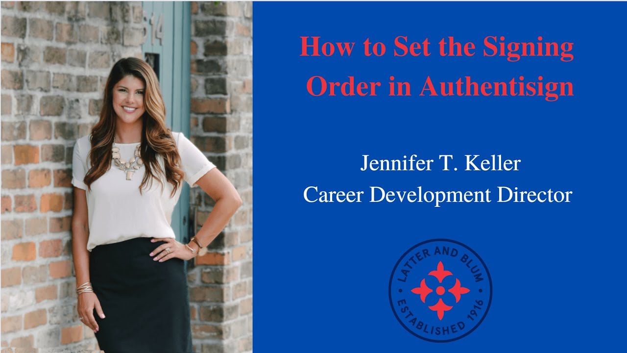 How to Set the Signing Order in Authentisign - YouTube