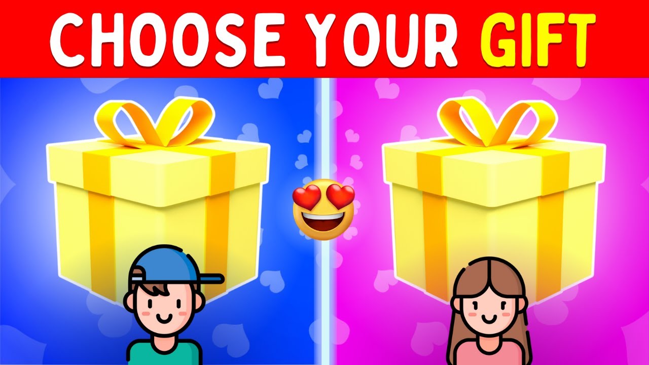 Choose Your Gift 🎁...! - Boys VS Girls - YouTube