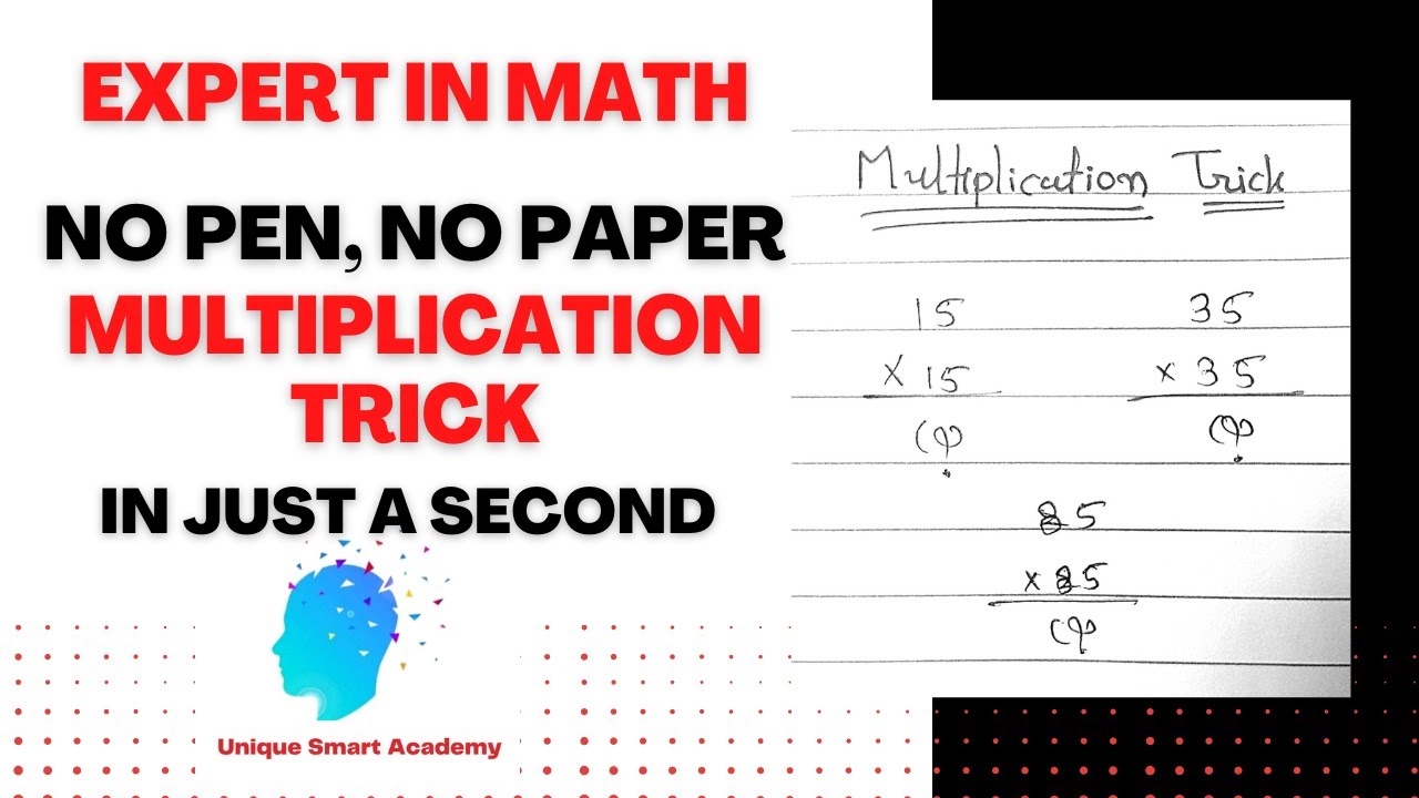 Multiplication trick | Math tips | Math easy tricks #mathexpert #mathtricks - YouTube