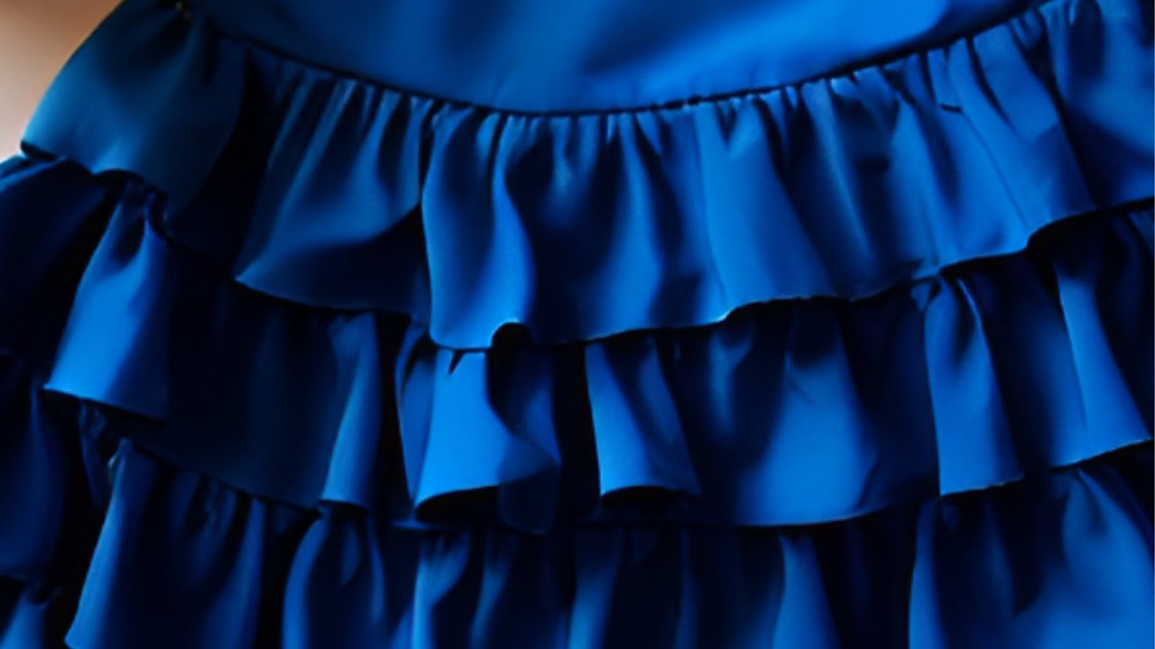 How to add ruffles to fabric edge - YouTube