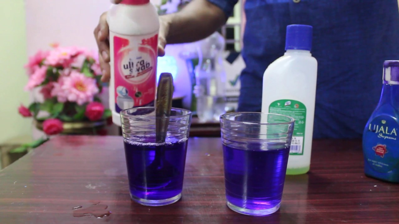 blue colour turns white!water colour change?! - YouTube