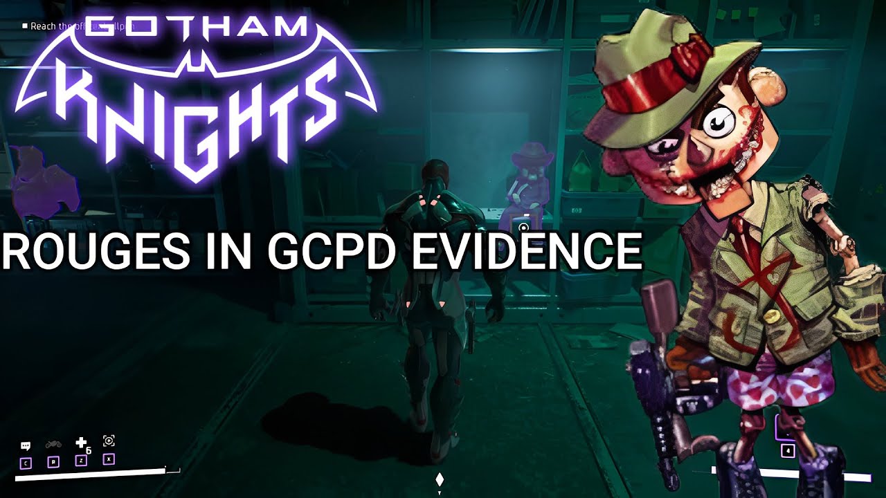 Gotham Knights - Batman's Rouges Gallery Evidence in GCPD - YouTube