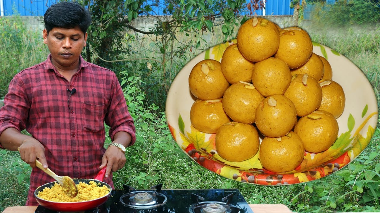 വെറും കടലമാവ് കൊണ്ട് ലഡ്ഡു ഉണ്ടാക്കിയാലോ!!! How To Make Laddu at Home ...