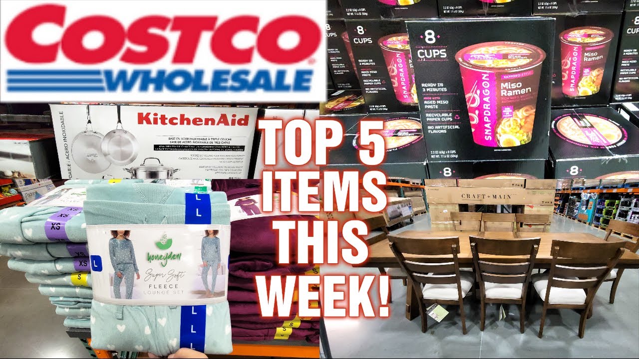 COSTCO This WEEK'S Top 5 Items YOU may NEED! - YouTube