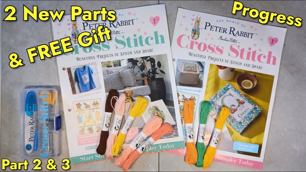 2&3 PETER RABBIT CROSS STITCH Unboxing Cross Stitching Magazine | New ...