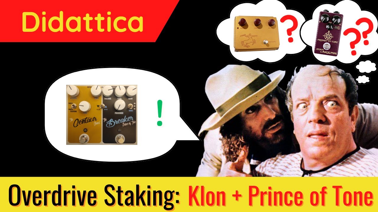 Overdrive stacking: Klon + Prince of Tone (modded BluesBreaker) - YouTube