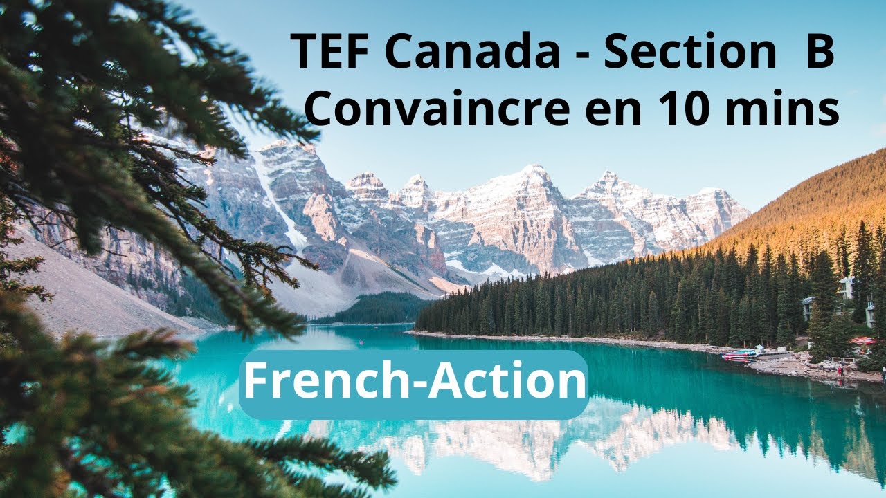 TEF CANADA SECTION B EXAMPLE with Jenny at your fingertips - YouTube