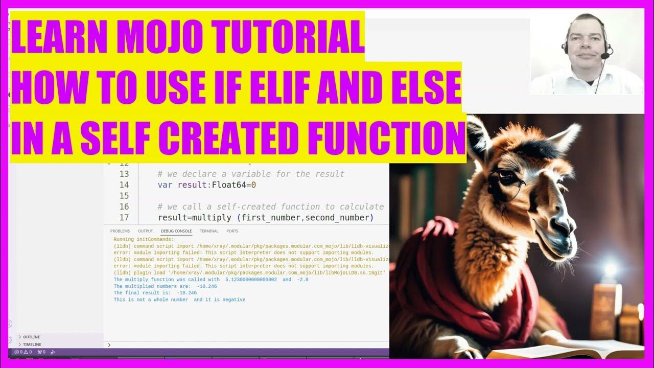 LEARN MOJO TUTORIAL - 20 HOW TO USE IF ELIF AND ELSE IN A FUNCTION - YouTube