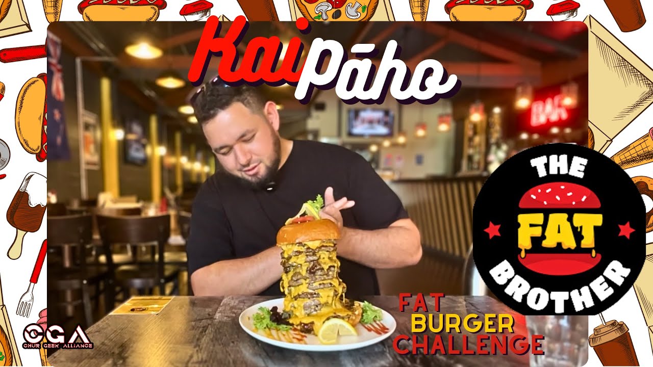 Kai Pāho: The Fat Brothers Fat Burger Challenge - YouTube