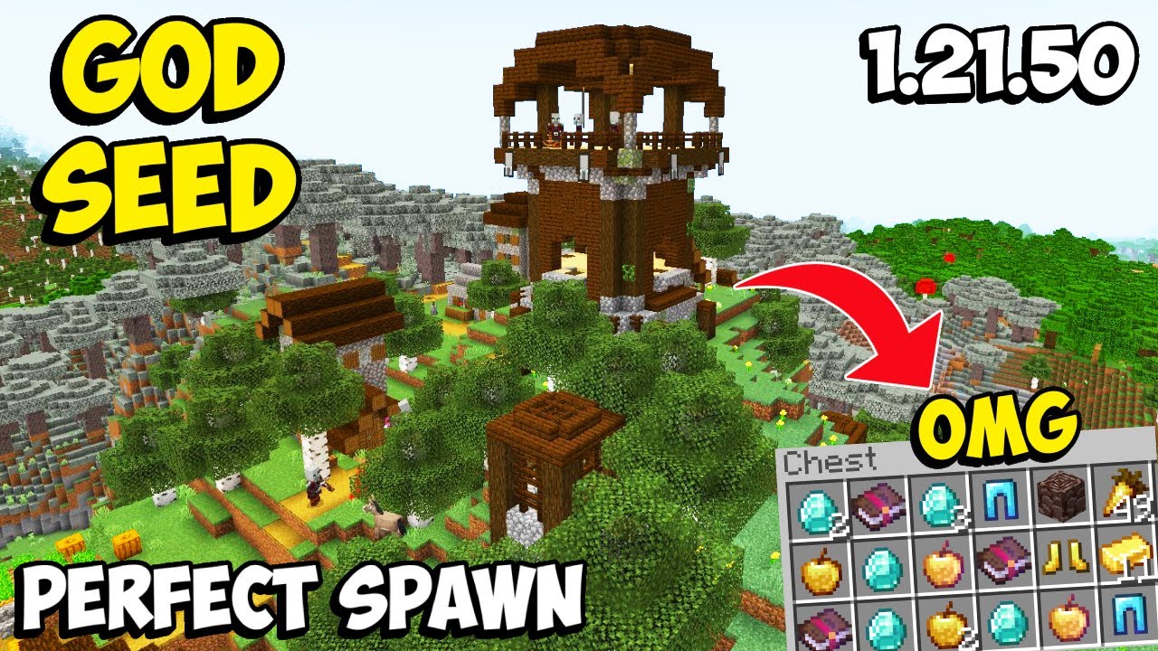 Pale Garden Village Seed for Minecraft 1.21.51 Bedrock & PE | Village ...