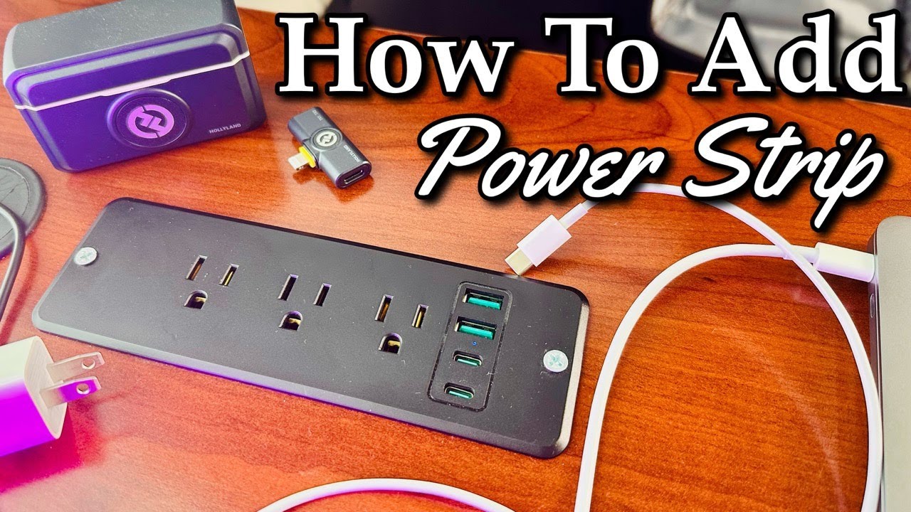 Flush Mount Power Strip Installation | BEST Cable Managing Solutions ...