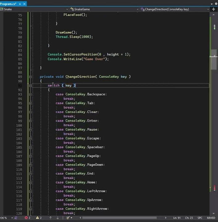 🚀 Classic Snake Game in C# in just 60 seconds! 🐍💻 #SpeedCoding #CSharpChallenge #RetroGaming ...
