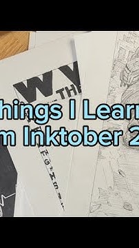 3 Lessons From Completing The Inktober Challenge - YouTube