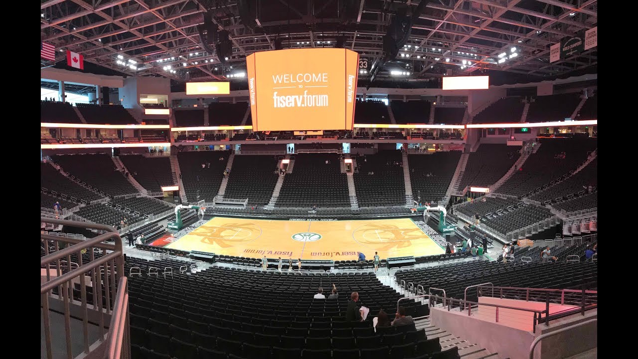 First look at the new Fiserve.Forum (Milwaukee Bucks Arena) - YouTube