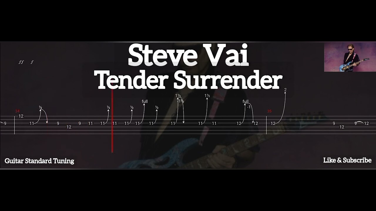 Steve Vai - Tender Surrender ( Tab Guitar ) - YouTube