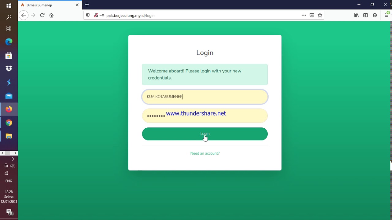 Login Aplikasi BOP KUA - YouTube