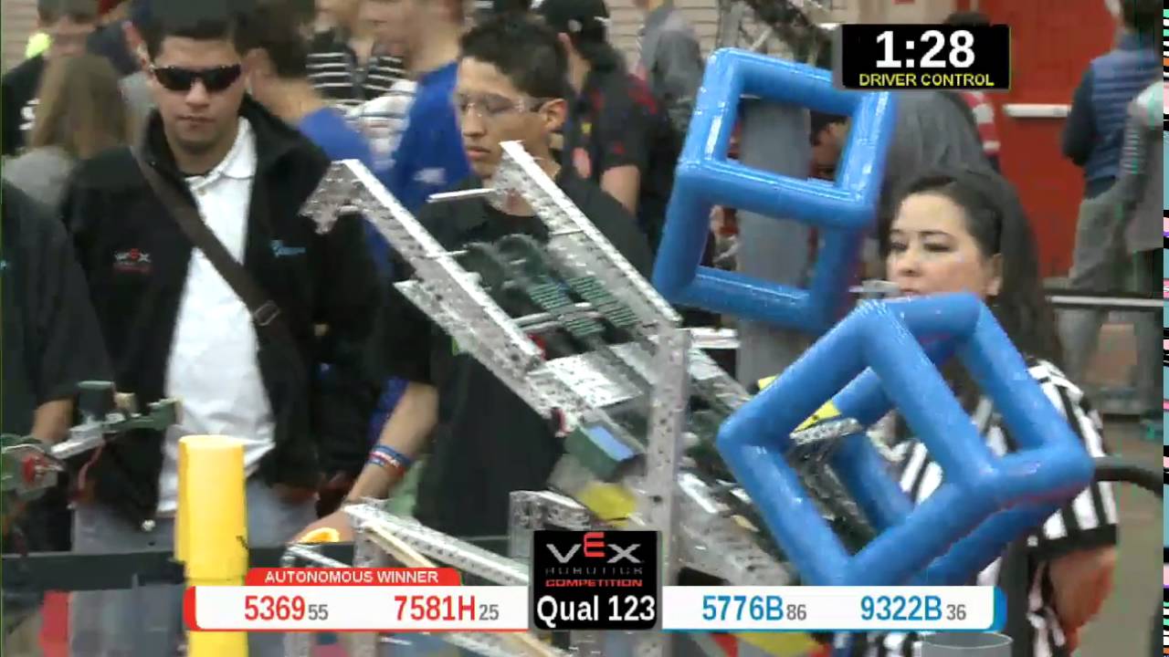 2015 VRC Math Q123 - 5369 7581H vs 5776B 9322B - 51 to 45 - VEX Worlds ...