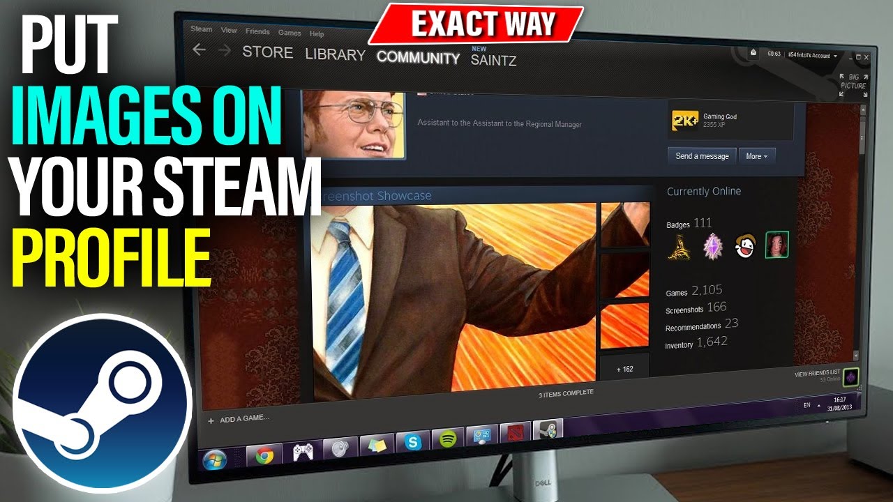 How to put Images on your Steam profile (Quick & Easy) - YouTube