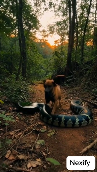 Epic Showdown: Brave Dog vs. Massive Python! - YouTube