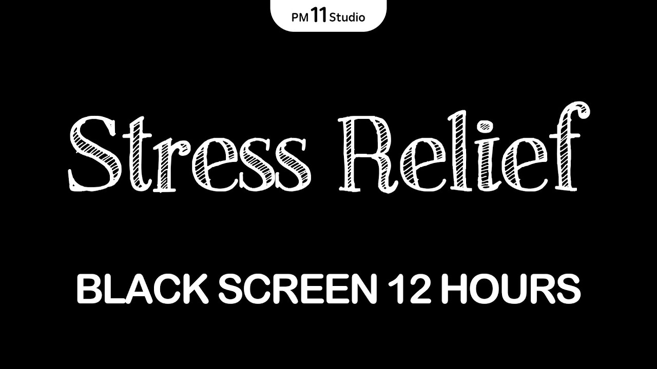 Stress Relief Music | Sleep Music for Relaxing, Deep Sleep | Black ...