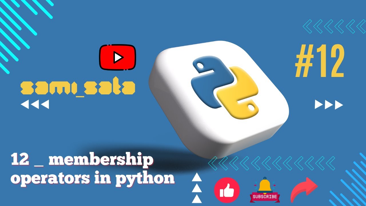 12 _ membership operators - YouTube