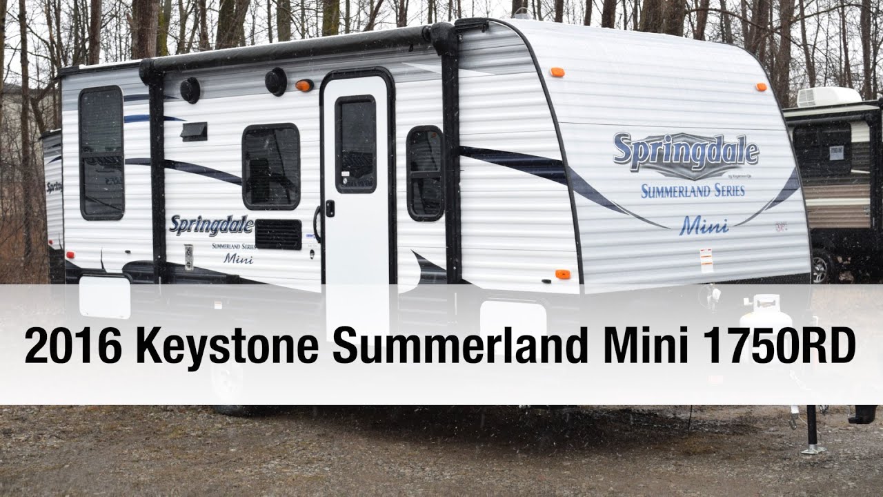 2016 Keystone Summerland Mini 1750RD | Travel Trailer - YouTube