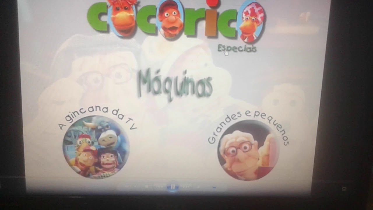 Cocorico DVD as maquinas menu Marcelo - YouTube