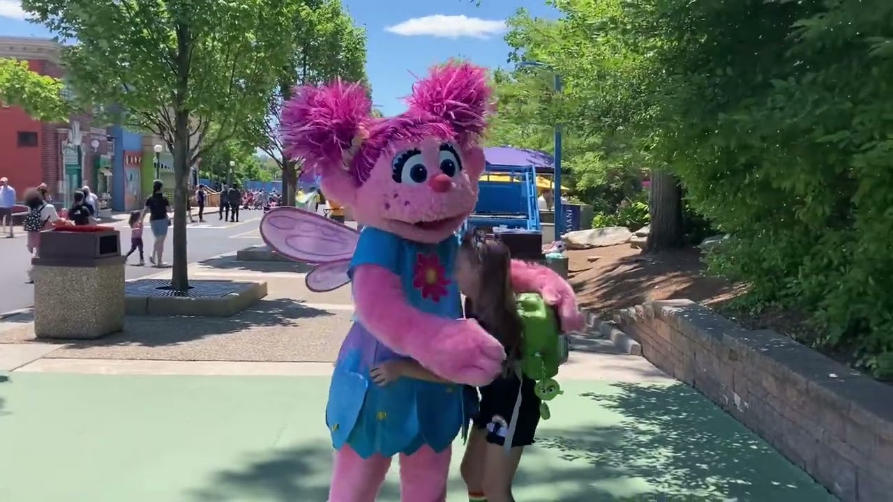 Hugs and High Fives from my favorite characters at Sesame Place ...