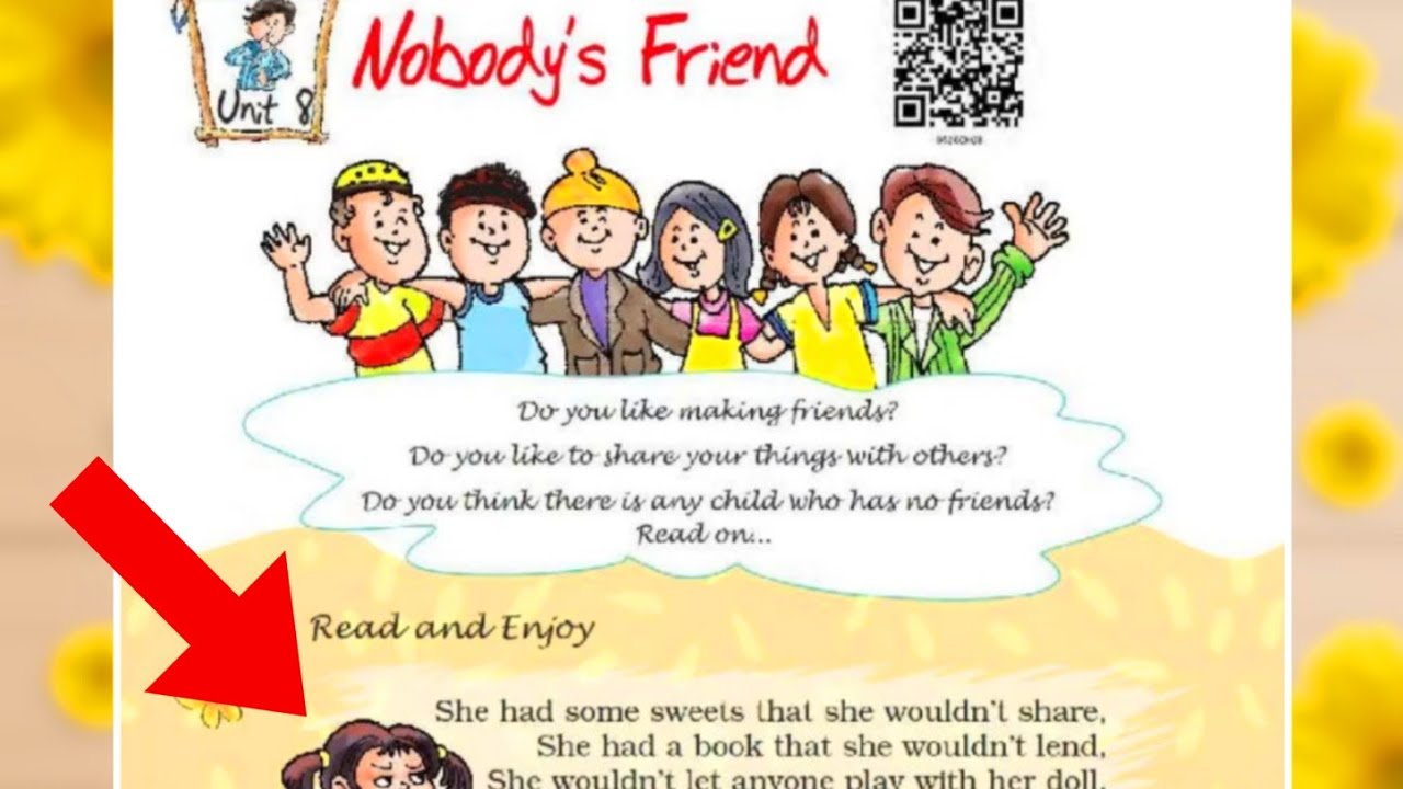 Class-5 || Nobody's Friend Poem || With Question Answers || English ...