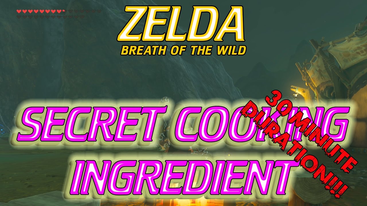 Zelda Breath of the Wild - Cooking BEST RECIPES and INGREDIENTS - YouTube