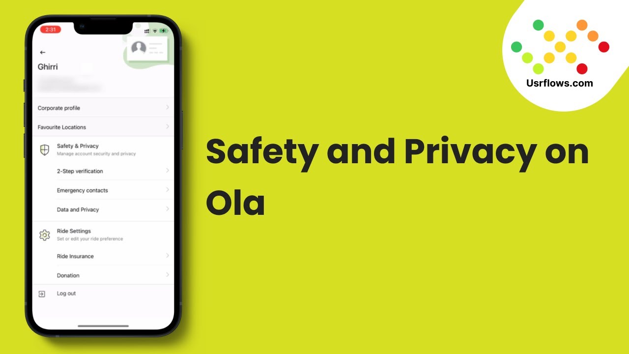Safety and Privacy on Ola - User flow | Ola | - YouTube
