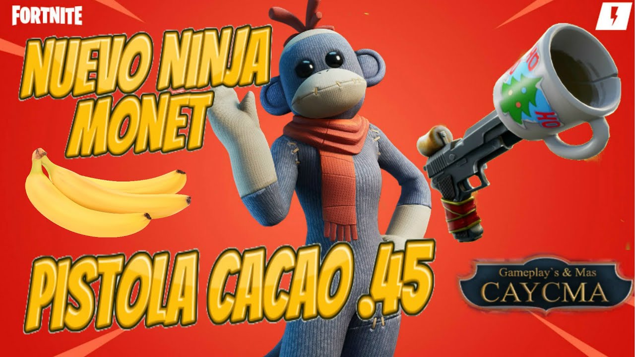 Nueva Ninja Monet | Pistola Cacao .45 | Fortnite Salvar el Mundo ...