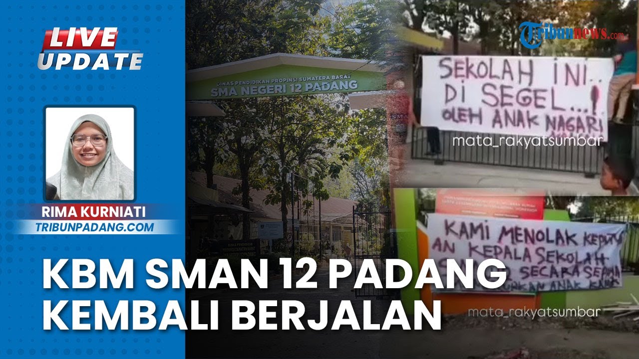 Segel dari Forum Anak Nagari Dicopot, Kini Aktivitas Belajar di SMAN 12 ...