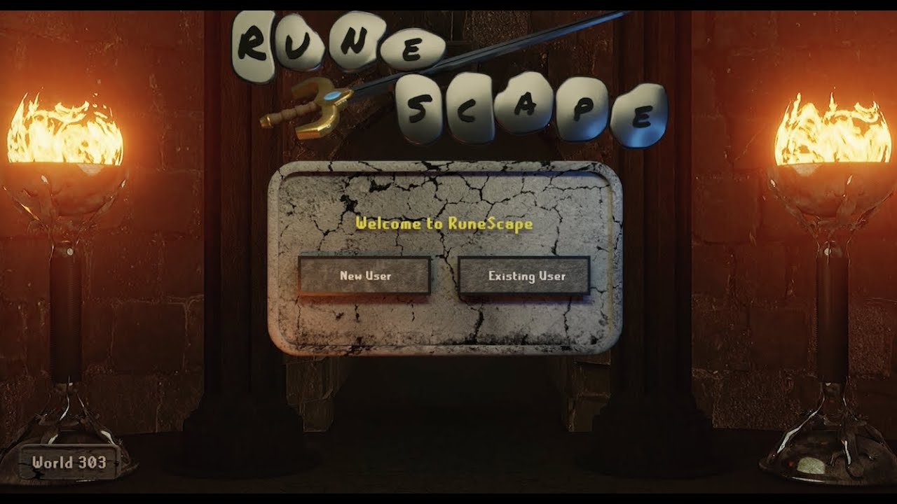 Remastered Old school RuneScape Login screen but it's still old school ...