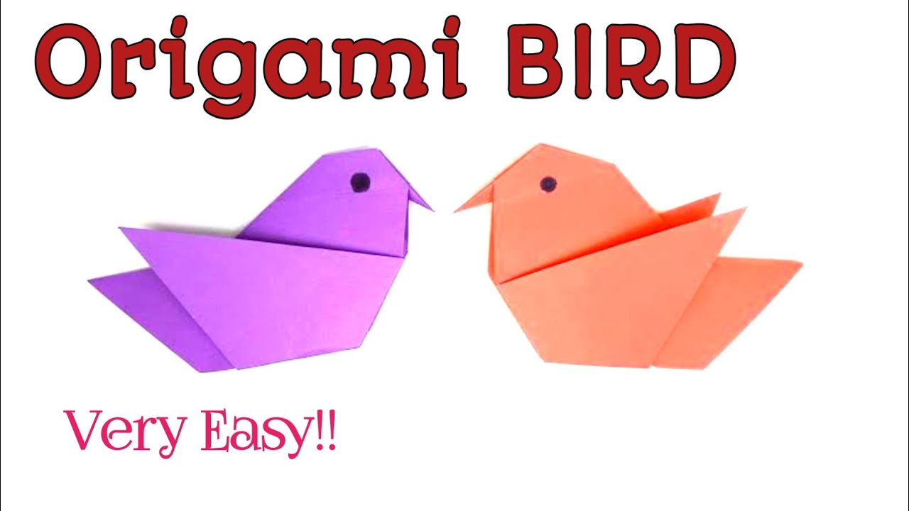 How to make an Easy Origami Bird-DIY paper Bird Tutorial - YouTube