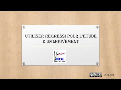 tuto utiliser Regressi pour l'etude d'un mouvement - YouTube