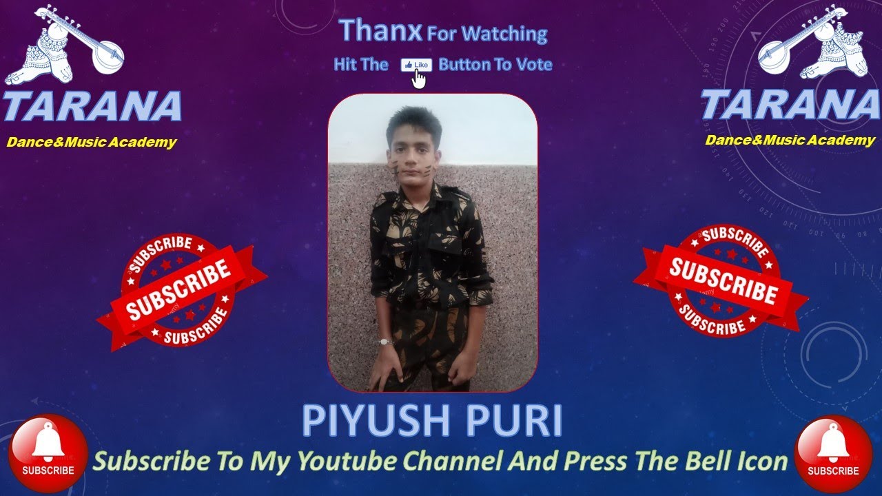 Solo Dance Competition||Piyush Puri|| Junior Category||13yrs - YouTube
