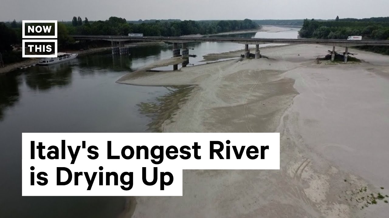 Italy’s Po River Drying Up From Climate Change - YouTube