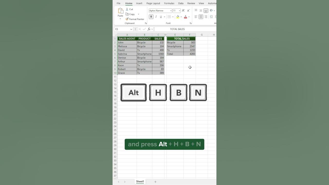 Stop Deleting Borders Manually! Use This Shortcut to Remove All Borders in Excel! - YouTube