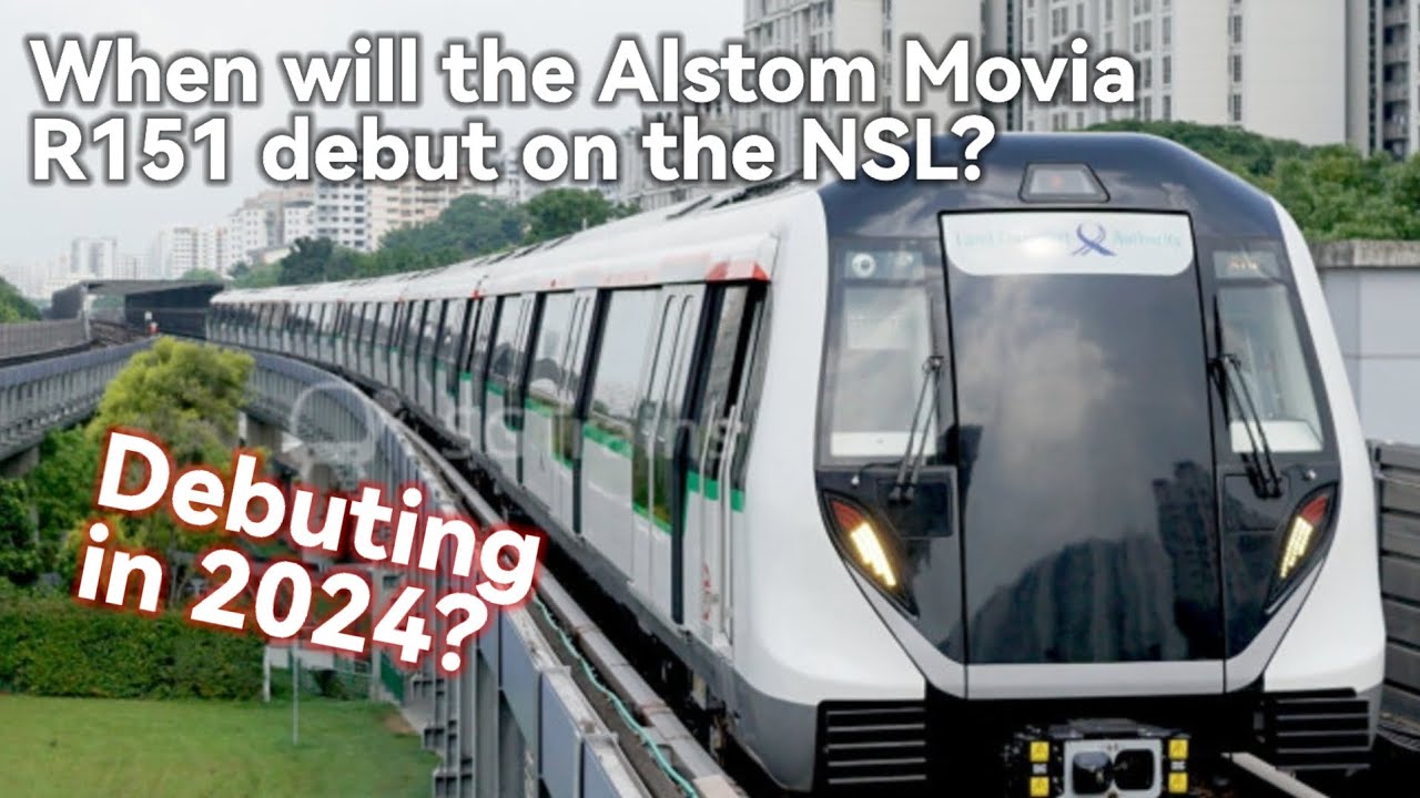 When will the Alstom Movia R151 debut on the North South Line? - YouTube