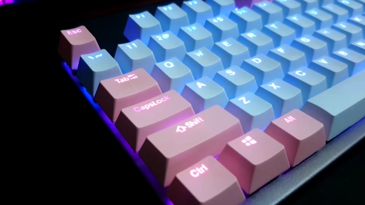 Tecware Phantom L mod ( Outemu low profile brown ) - YouTube