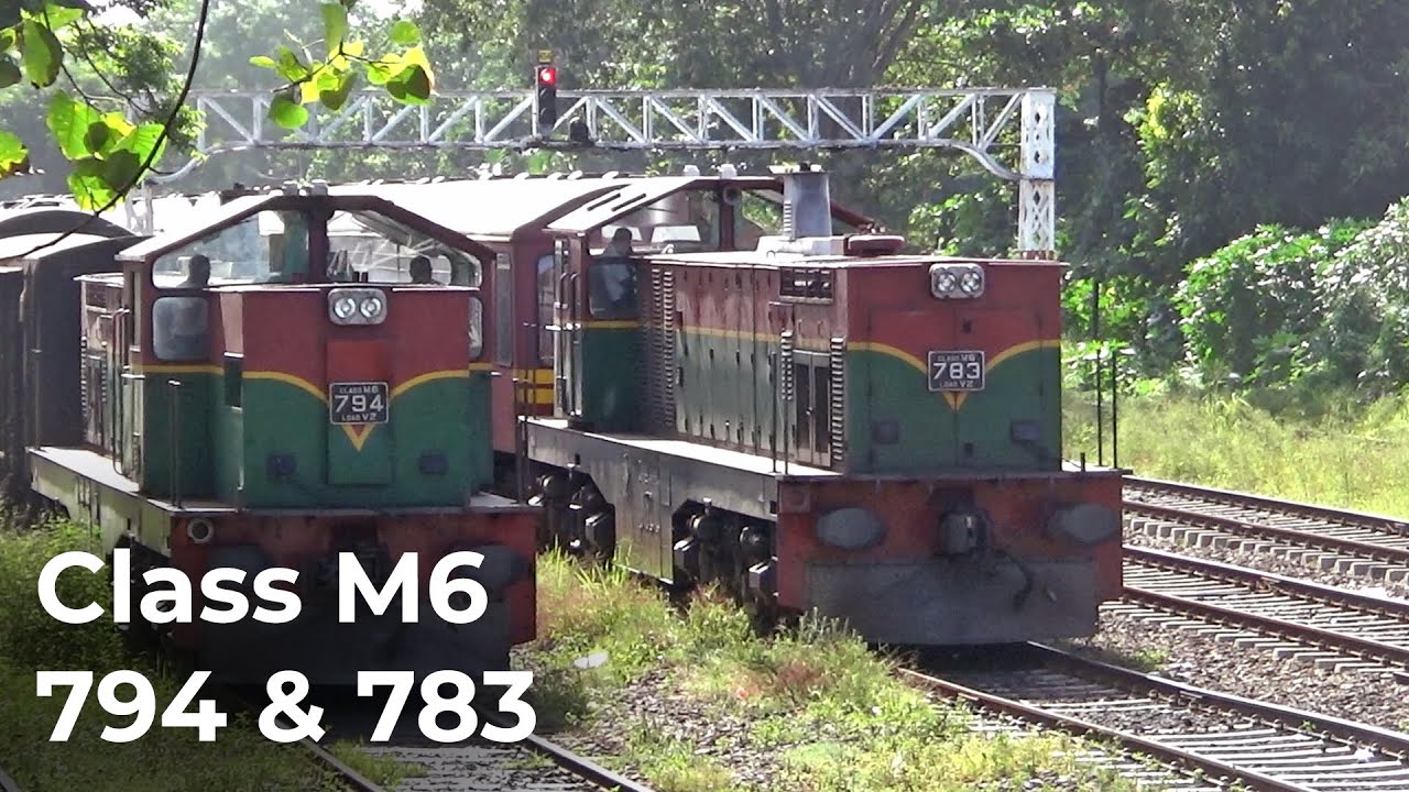 West German made Class M6 794 and 783 in Sri Lanka Railways - YouTube