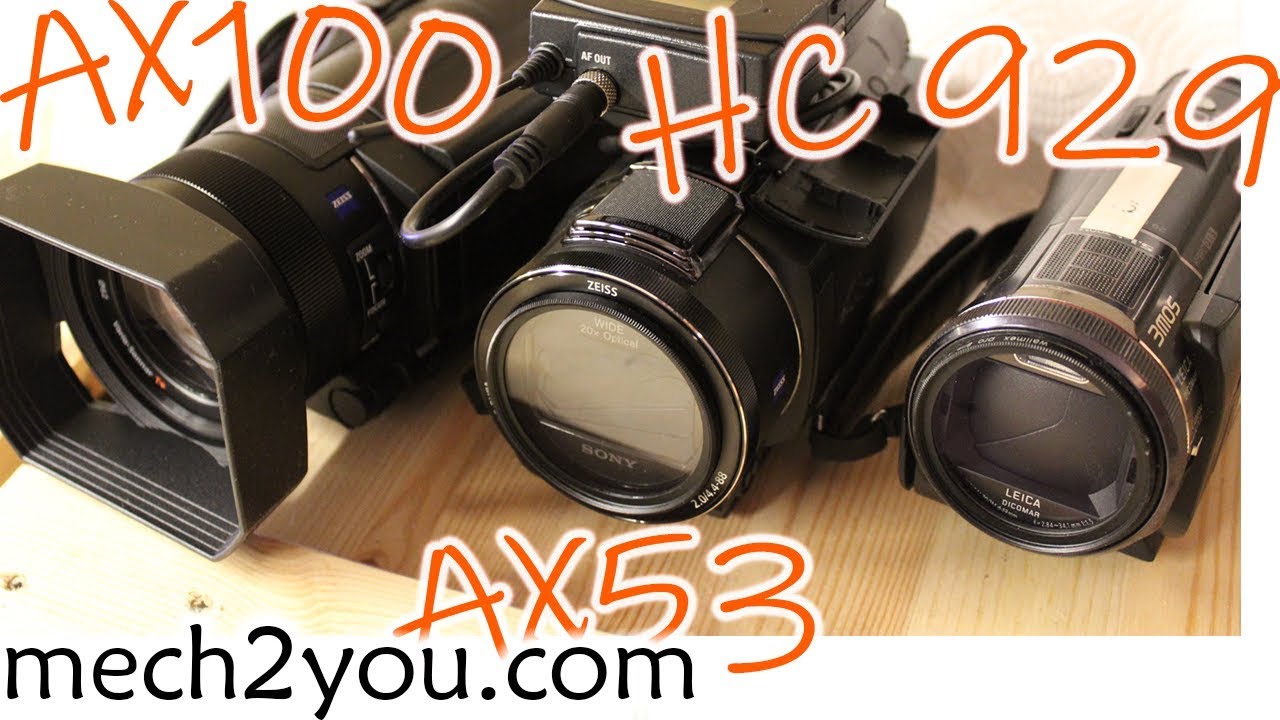 🛠️ 2K vs 4K lohnt sich das Update | 4K Sony AX53 vs AX100 im Vergleich ...