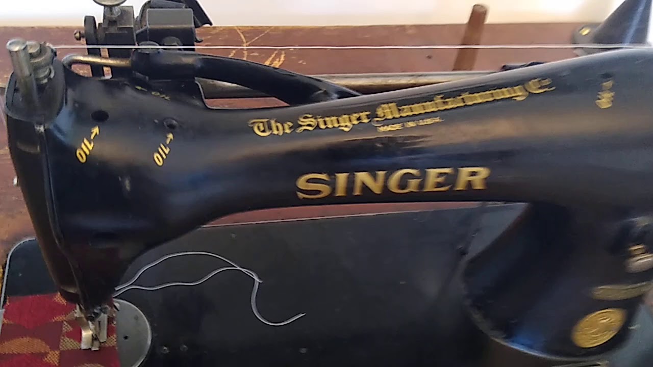 1945 Singer 16-188 sewing great!! - YouTube