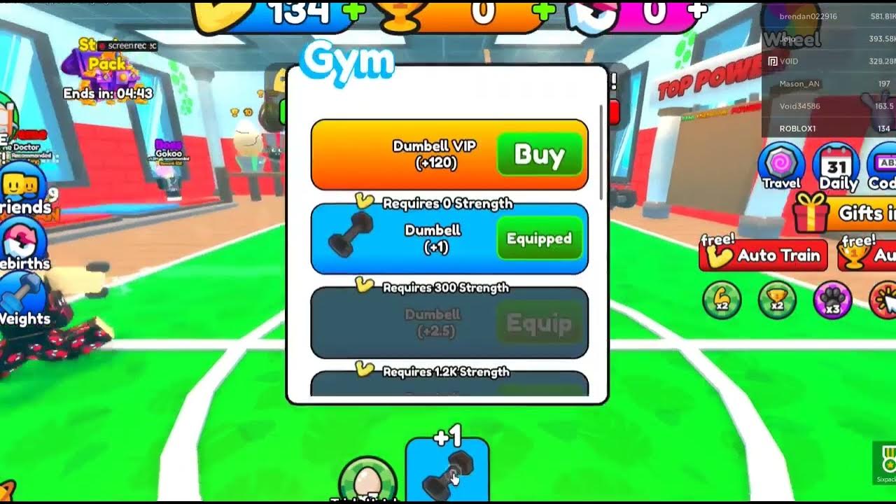 I Am So Good At Roblox That I Already Have 1000 Strength On Six Pack Simulator I Can Click Fast