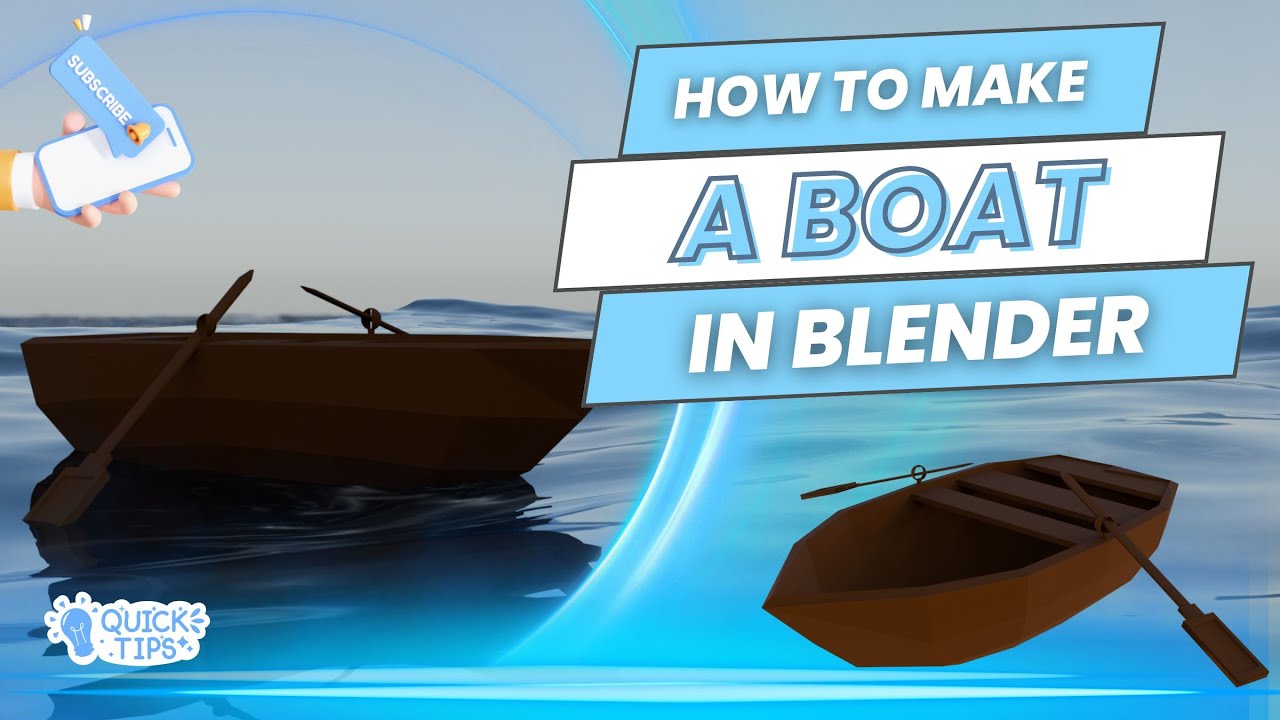 How to create a boat in Blender | Tutorial - YouTube
