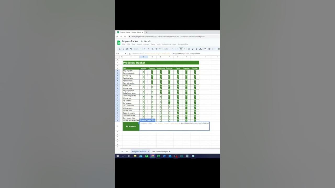 Excel Tips and Tricks - How to Create a Custom Progress Tracker using Checkboxes in Excel - YouTube