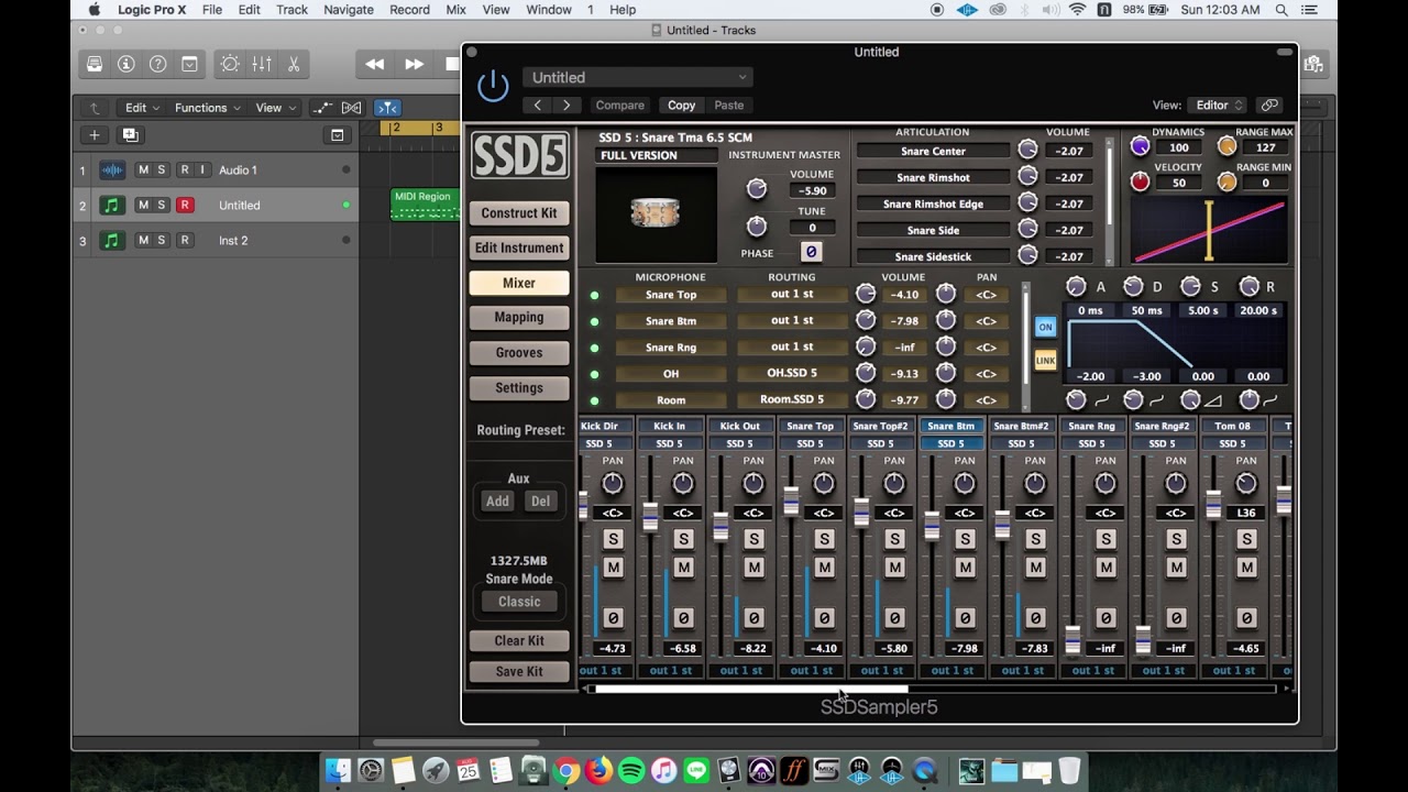Steven Slate Drums 5 ( SSD5 ) Test - YouTube