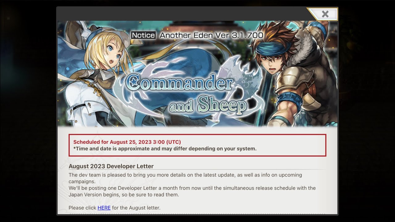 Another Eden Global Update 3.1.700 Commander and Sheep! Elseal (Elsir)! 5* Benedict! Astral ...