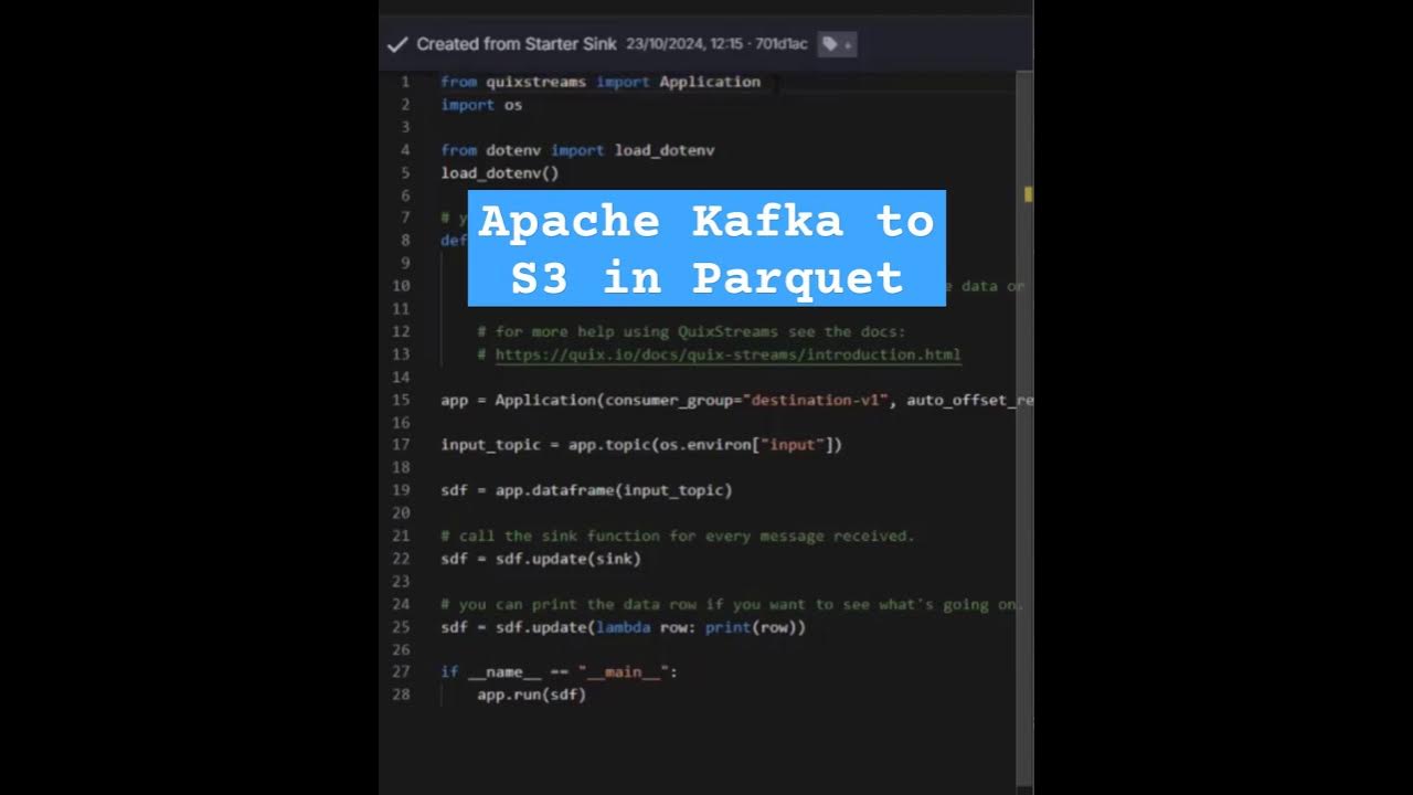 Integrate Apache Kafka with AWS S3 using Iceberg and Parquet - YouTube